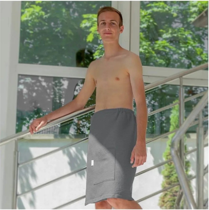 Vossen Veba kilt do sauny Rumba pánský Grafitová, XL