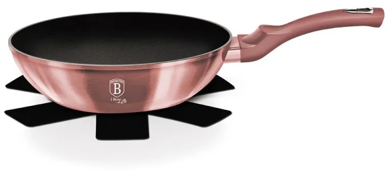 BERLINGERHAUS Pánev WOK s titanovým povrchem 28 cm I-Rose Edition BH-6030