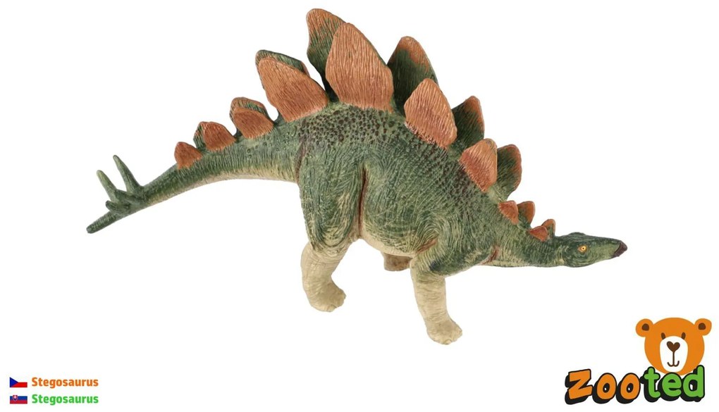 Stegosaurus dinosaurus zooted plast 17cm