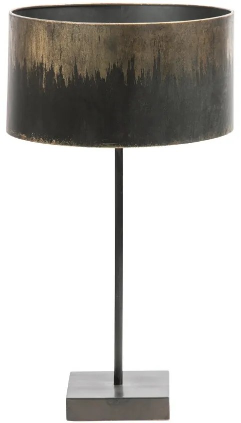 OnaDnes -20% Hoorns Černo zlatá kovová stolní lampa Bessie