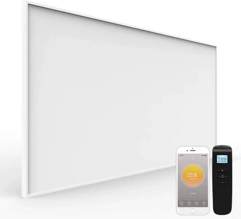 Nástěnný infrapanel ByeCold 580 W, 90 × 60 cm, WiFi, 14,5 m³