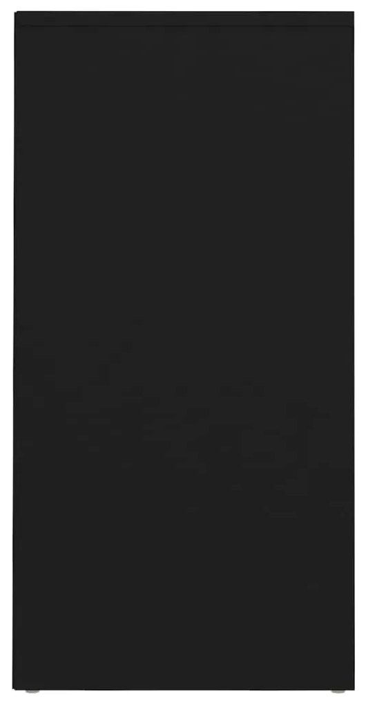 Botníky 2 ks černé 31,5 x 35 x 70 cm dřevotříska - Default Title