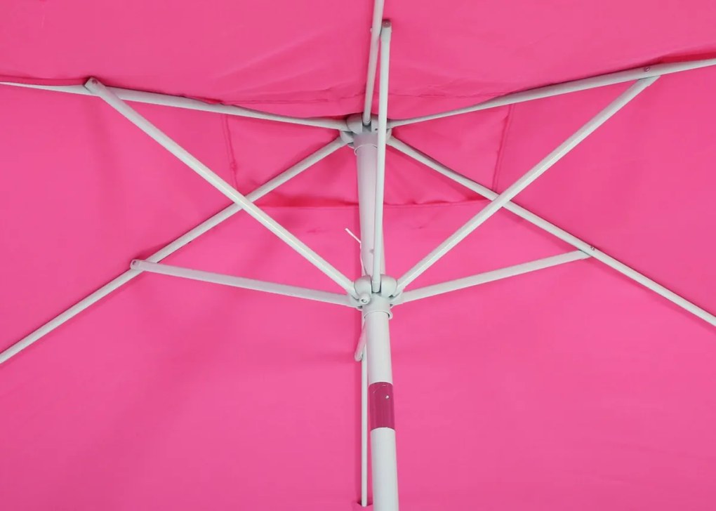 Slunečník N23 2x3m polyester/hliník - růžová