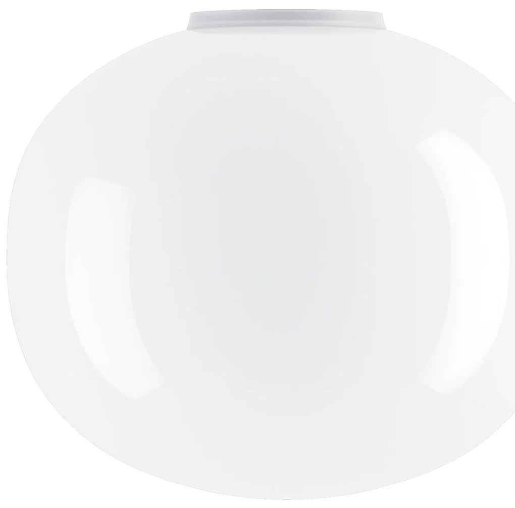 Lodes 18744 1200 Volum 42, stropní/nástěnné svítidlo z bílého foukaného skla, 1x25W E27, prům.42cm