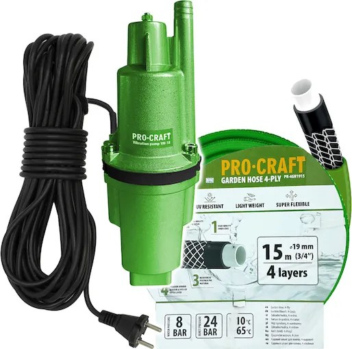 Výrobce: Procraft Vibrační čerpadlo Procraft VN-18 sada s hadicí 15m 3/4" PR-4GH1915 | SVN-18