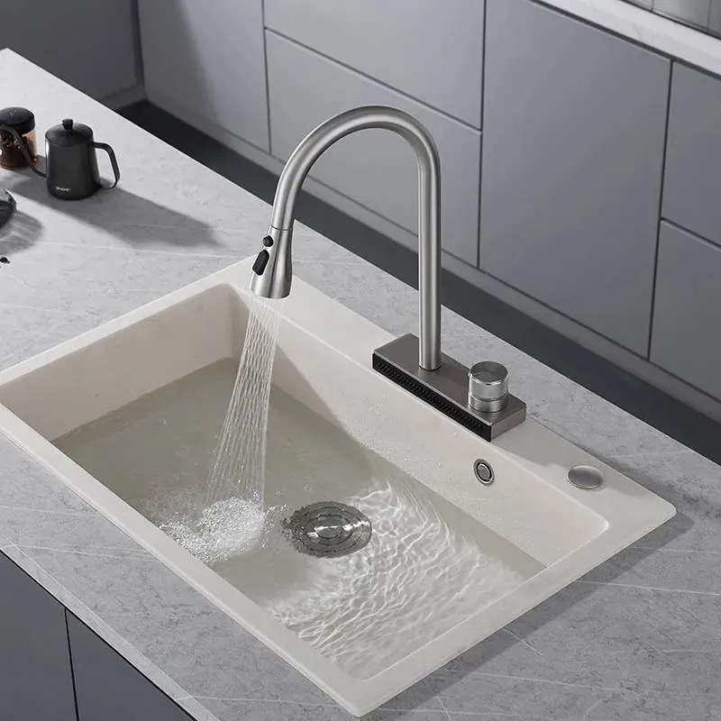 Rea Conor, kuchyňská baterie h-400, broušená ocel, REA-B6313