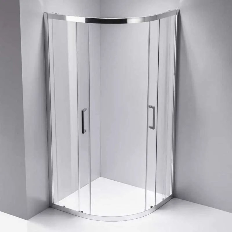 BPS-koupelny Pětiúhelníkový sprchový kout HYD-PK101A 80x80 cm chrom/transparent + vanička HYD-PSV-SXL01A černá