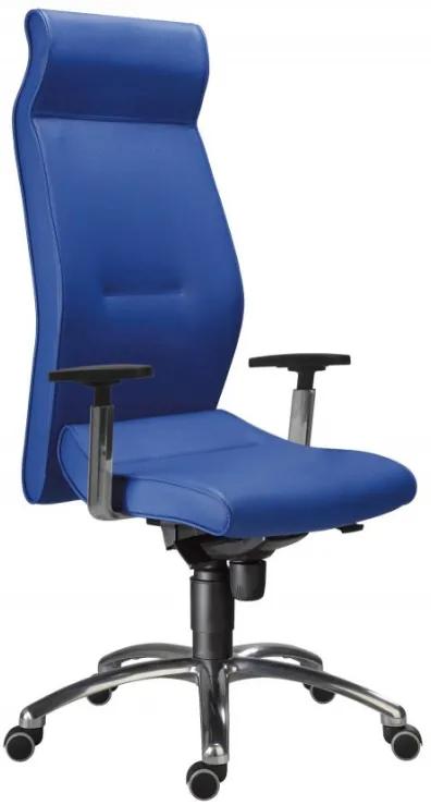 ANTARES 1800 LEI - Kancelářská židle  - koženka modrá