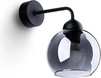 Nástěnné svítidlo SOLLUX ALINO 1 černé E27 1x60W bez žárovky SL.1139