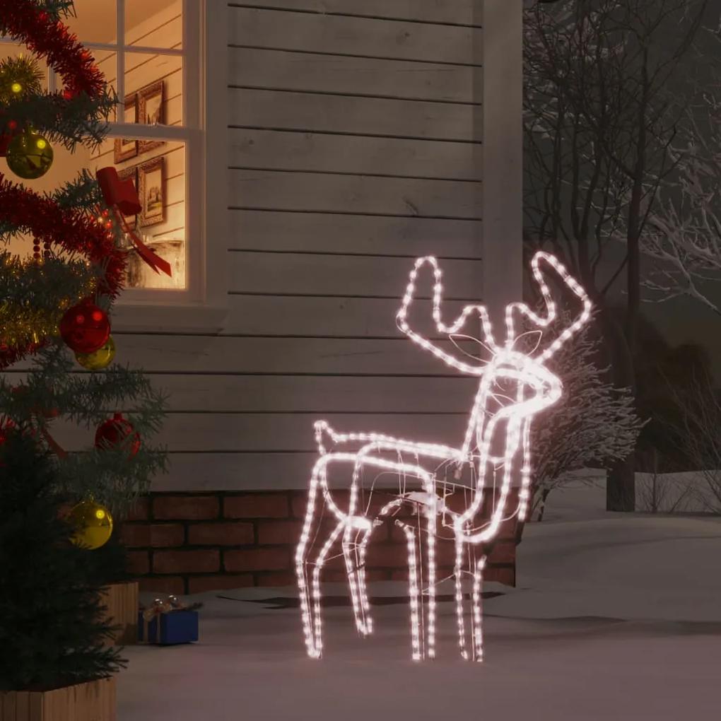 Vánoční sob s pohyblivou hlavou teplé bílé LED 76 x 42 x 87 cm