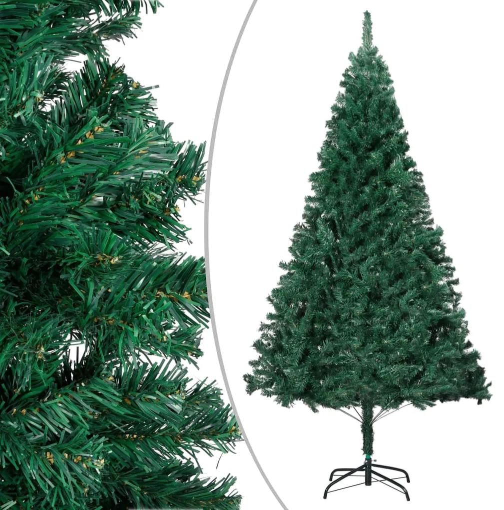 321035 vidaXL Umělý vánoční stromek s hustými větvemi zelený 180 cm PVC