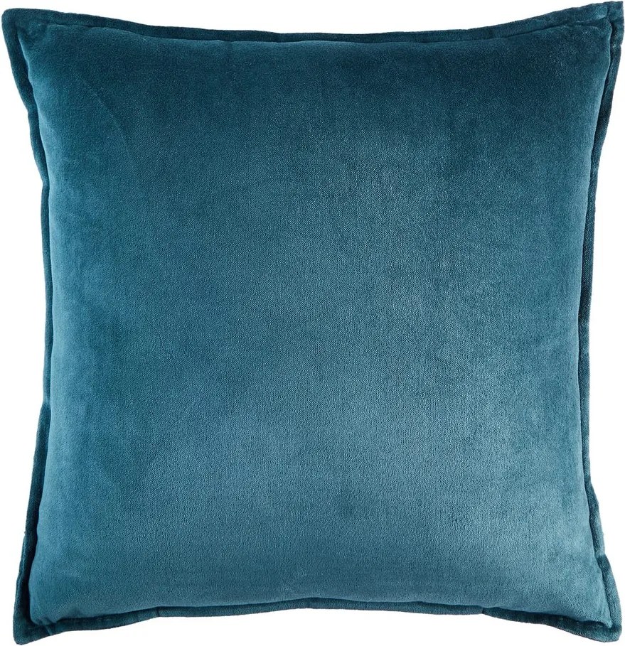 Butlers COTTON VELVET Polštář 45 x 45 cm - modrá