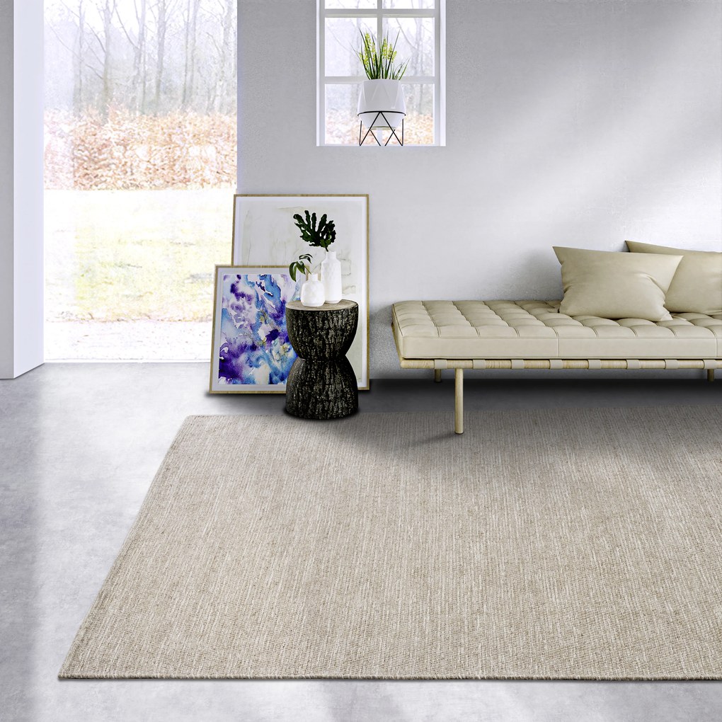 ELLE Decoration, Kusový koberec Delhi 106053 Beige z kolekce Elle, 190x280, béžová, chodba / předsíň
