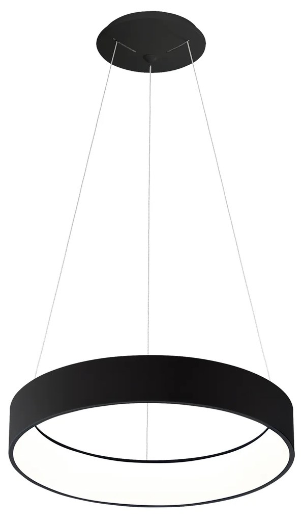 ACB Iluminacion Zavěsné LED svítidlo DILGA, ⌀ 60 cm, 48W, CRI90, CCT switch 2700-3000K Barva: Bílá, Stmívání, řízení: DALI/PUSH