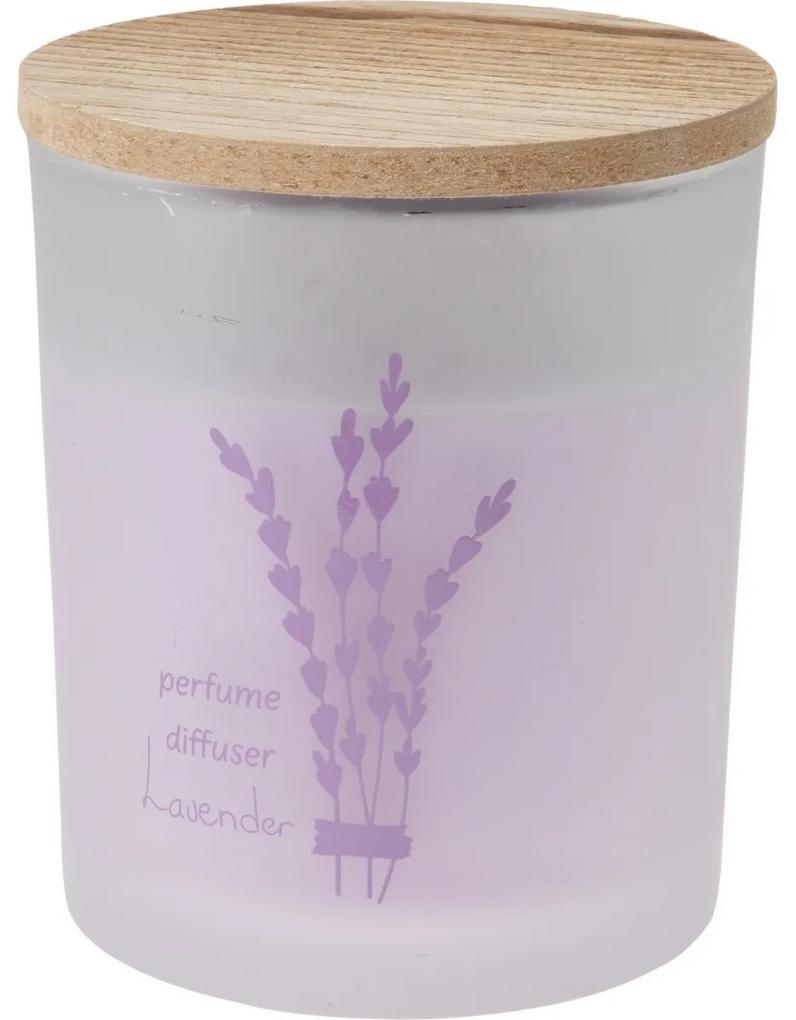 Svíčka ve skle Flora home Lavender, 8,8 x 10 cm