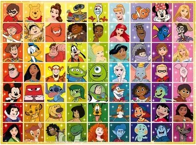RAVENSBURGER Puzzle Disney: Postavičky / 500 dílků