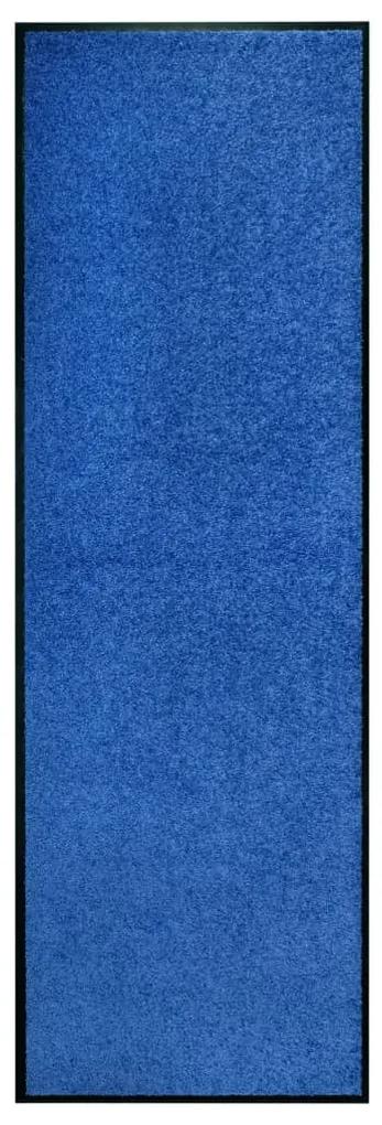 vidaXL Rohožka pratelná modrá 60 x 180 cm