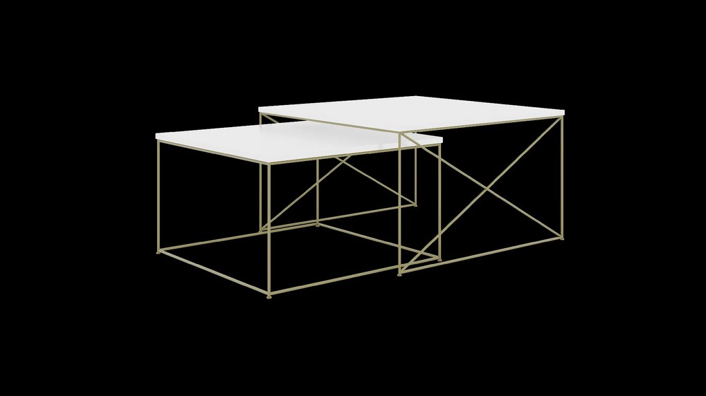 ADRK Furniture Konferenční stolek 2v1 Licco CT-LIC-G-WS