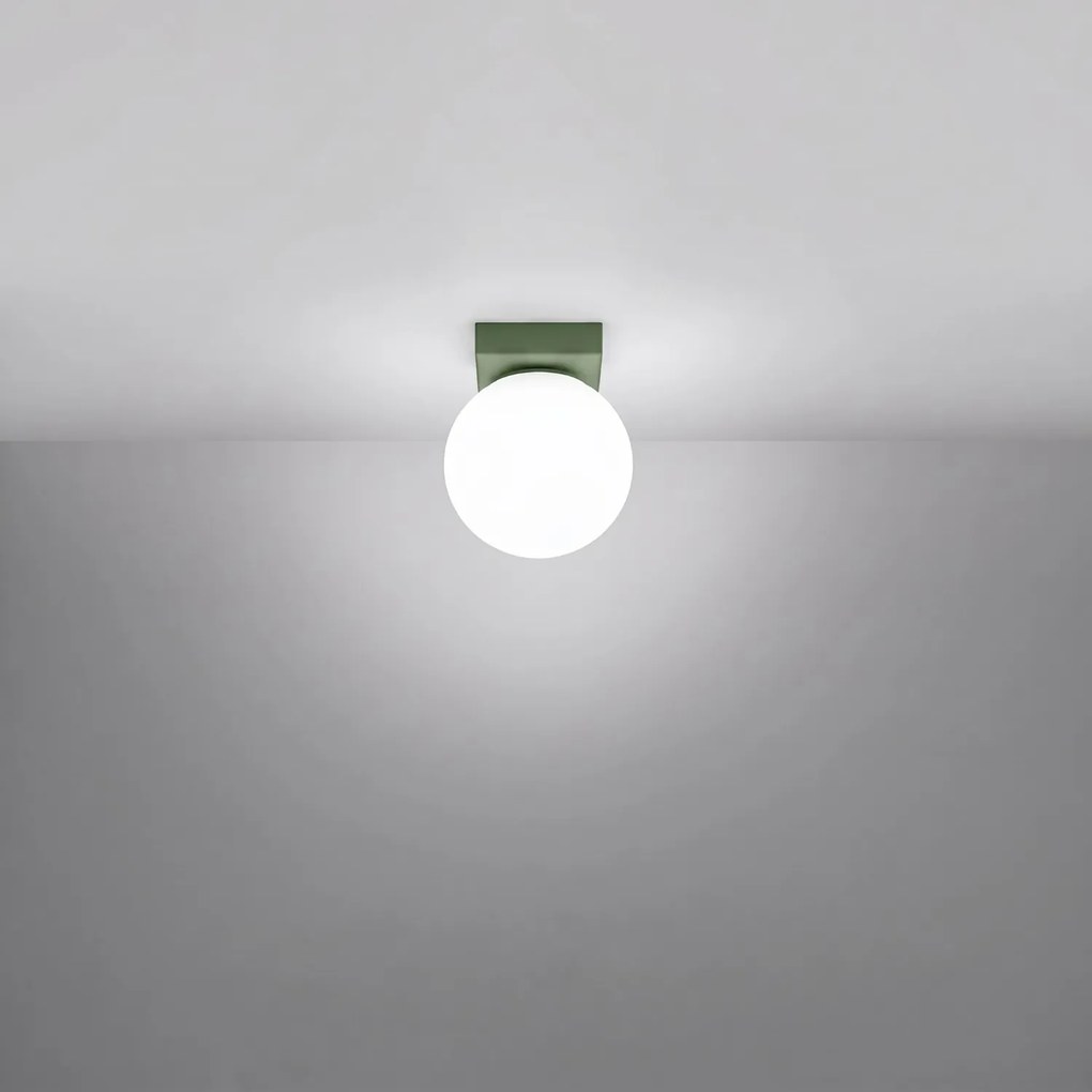 Sollux Lighting Stropní svítidlo YOLI 1 olivově zelené