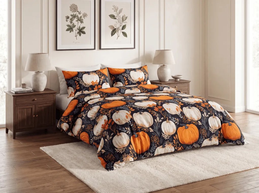 Povlečení z mikrovlákna MAGIC PUMPKIN barevné Rozměr povlečení: 70 x 90 cm | 140 x 200 cm