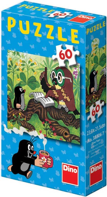 DINO Puzzle Jak Krtek uzdravil myšku (Krteček) 24x22cm set 60 dílků 6 druhů dn383067