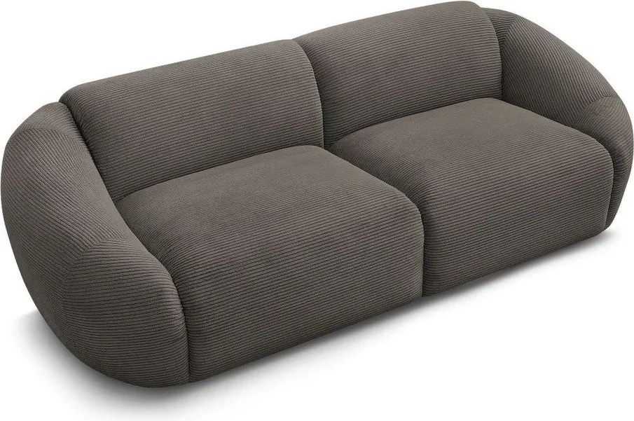 Taupe manšestrová pohovka 250 cm Tina – Bobochic Paris