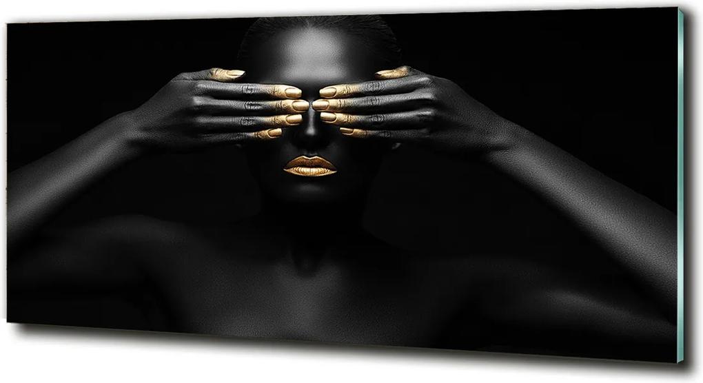 Fotoobraz na skle Žena v černém