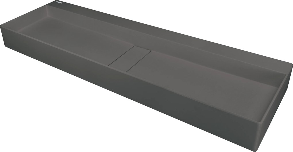 Deante Blur, granitové umyvadlo na desku 1200x400x120 mm, antracitová metalíza, DEA-CQB_TU2S