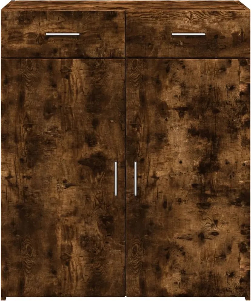 Příborník kouřový dub 80 x 42,5 x 93 cm kompozitní dřevo 3281473
