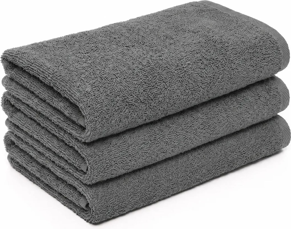 Dětský ručník Bella šedý 30x50 cm, 100% bavlna