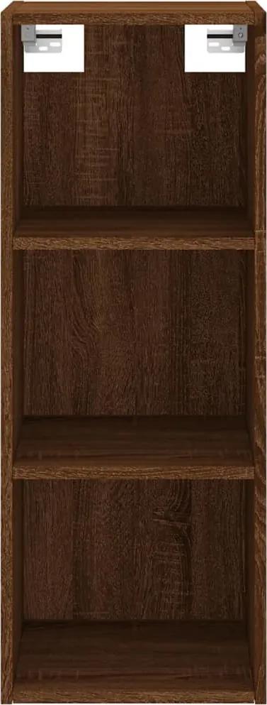 vidaXL Skříň highboard 34,5x32,5x180 cm kompozitní dřevo [3189804] Barva: Černá