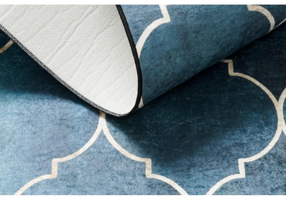 Kusový koberec Trelis modrý 160x220cm