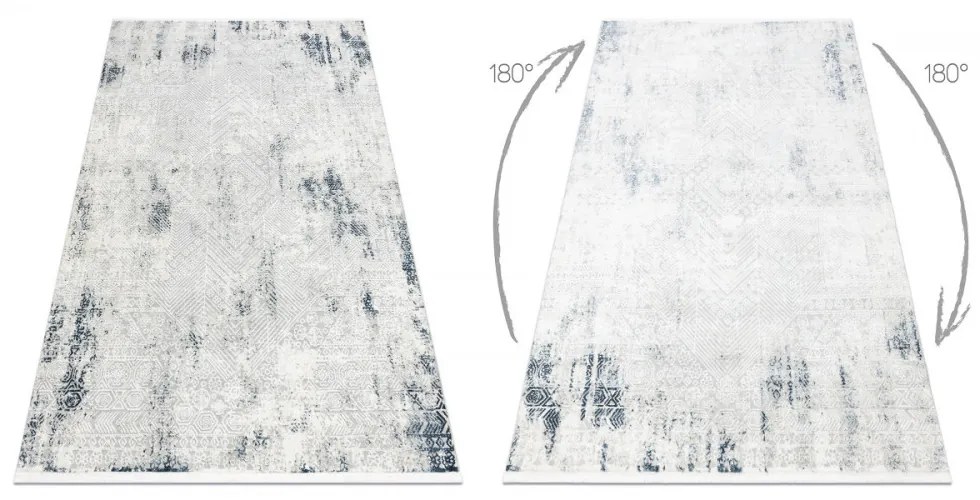 Kusový koberec Melasa modrokrémový 240x330cm
