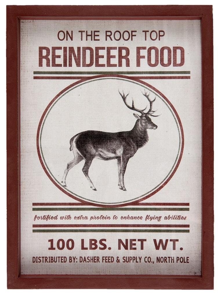 Obraz Jelen Reindeer food - 27*3*37 cm