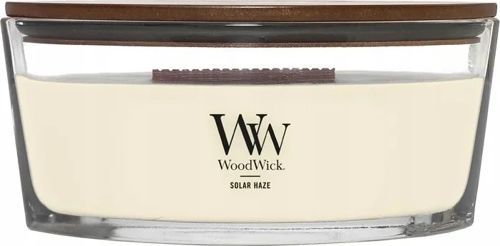 WoodWick vonná svíčka s dřevěným knotem Elipsa Solar Haze 453,6g