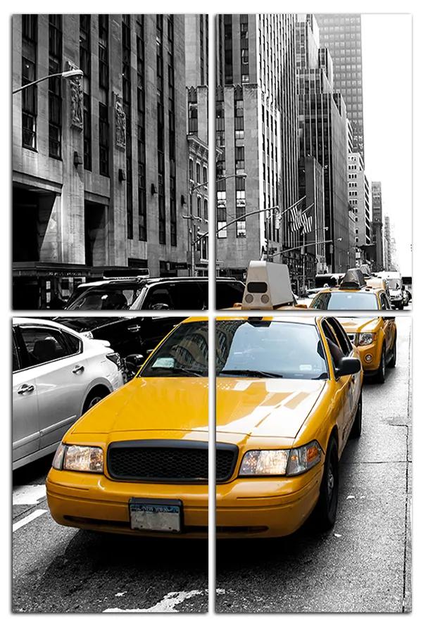 Obraz na plátně - Taxi z New Yorku - obdélník 7927C (120x80 cm)