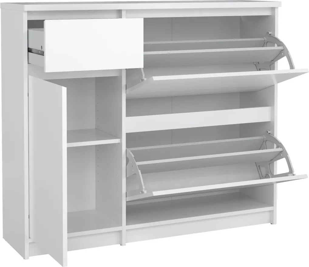 FALCO Botník Simplicity 206 bílý lesk