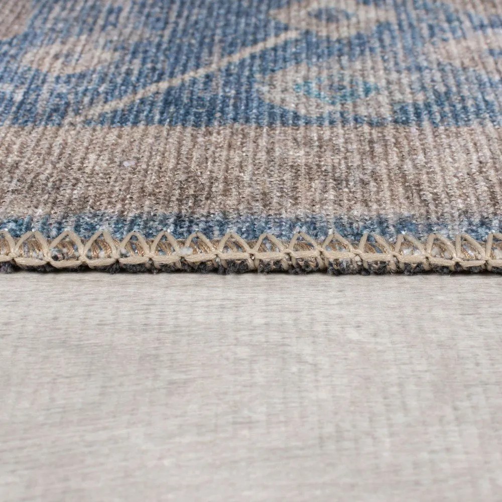 Modrý pratelný koberec 190x290 cm Orelia Global – Flair Rugs