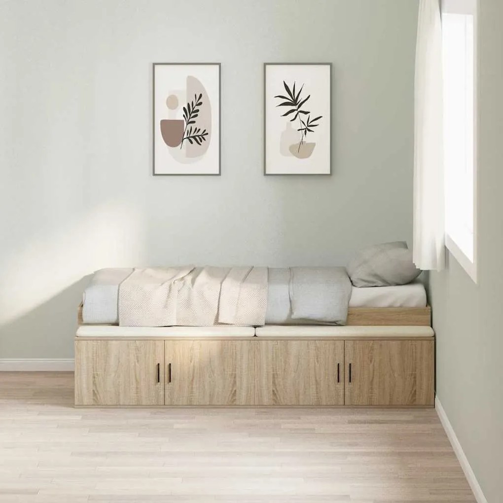 Rám postele se zásuvkou Sonoma dub 90 x 190 cm Kompozitní dřevo 3335207