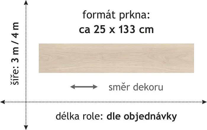 PVC bytové DUPLEX 1768 dekor dřeva - šíře 3 m , Délka pasky: 3m