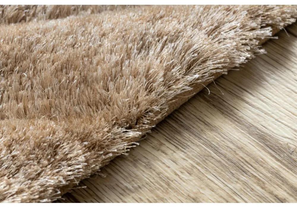 Luxusní kusový koberec shaggy Flimo béžový 160x220cm