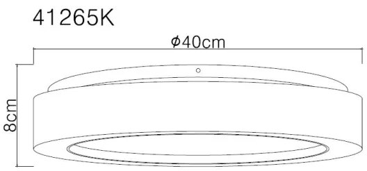 Globo 41265K - LED Stropní svítidlo LIAMI LED/24W/230V pr. 40 cm 4000K bílá