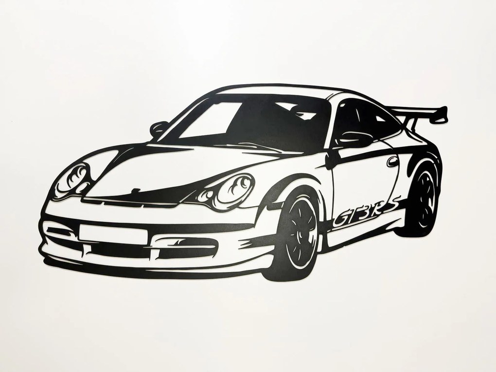 dřevo života Dřevěný obraz Porsche 911 GT3 RS - II. jakost Zvolte rozměr (cm): 80x39, Zvolte barvu dekoru: Dub Sonoma