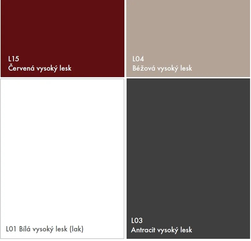 DŘEVOJAS koupelnová skříň BRIO SZZ2 140 s umyvadlem Como Barevné provedení: L01 Bílá vysoký lesk