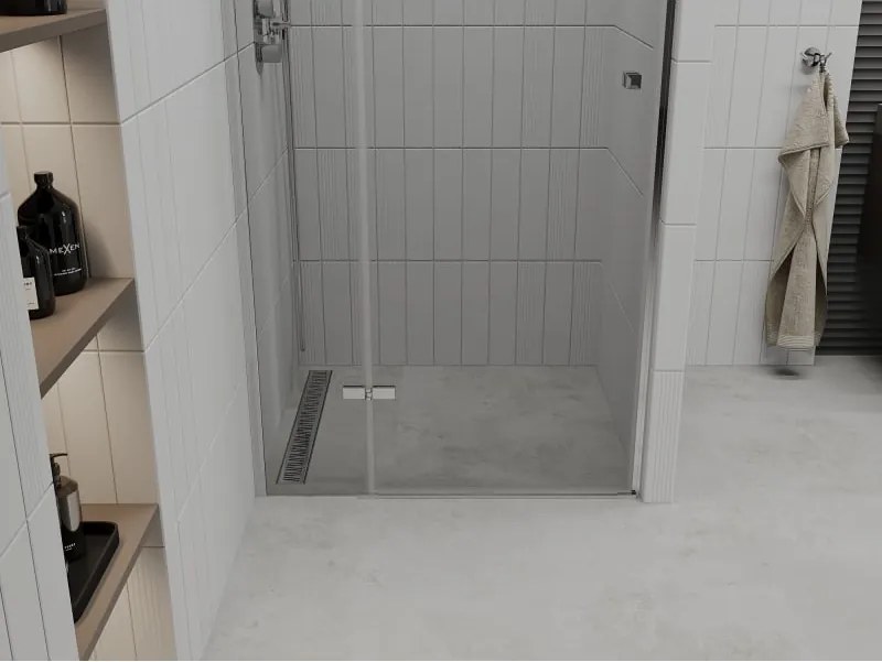 Mexen Roma sprchové dveře otočné 120 cm, transparentní, chrom - 854-120-000-01-00