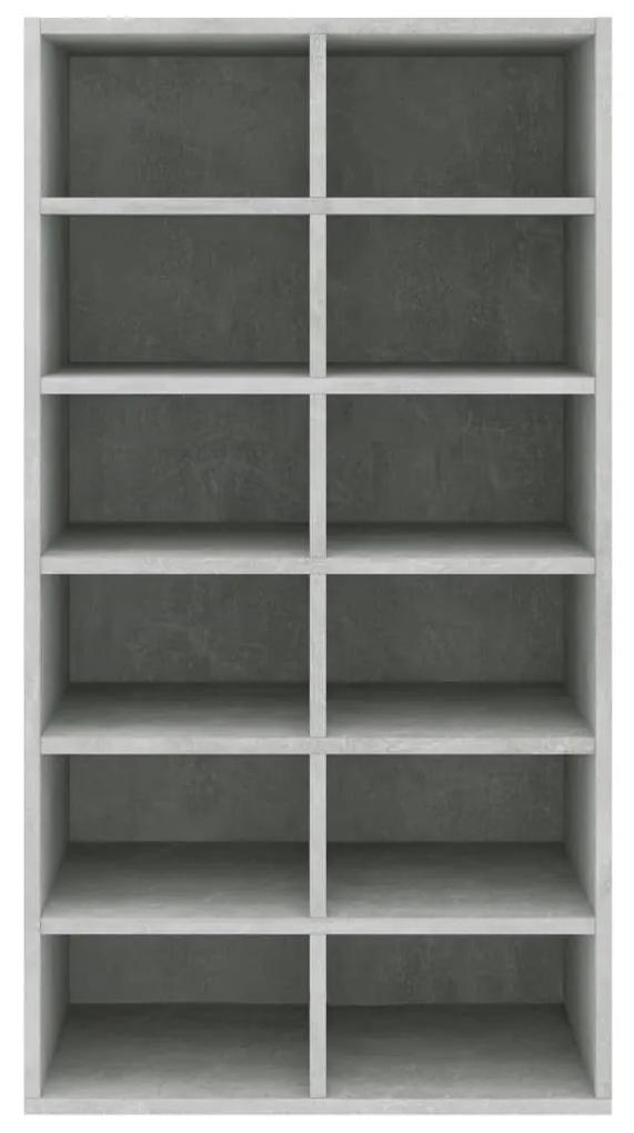 Botník betonově šedý 54 x 34 x 100,5 kompozitní dřevo - Default Title