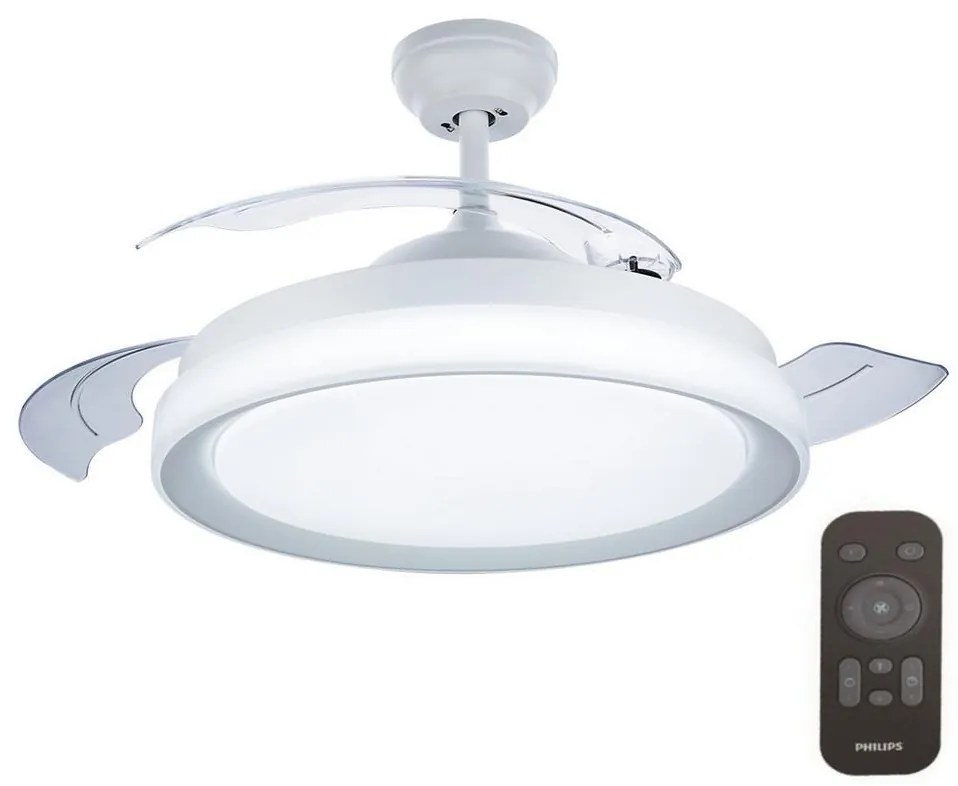 Philips - LED Stropní ventilátor BLISS LED/35W/230V 5500/4000/2700K bílá + DO