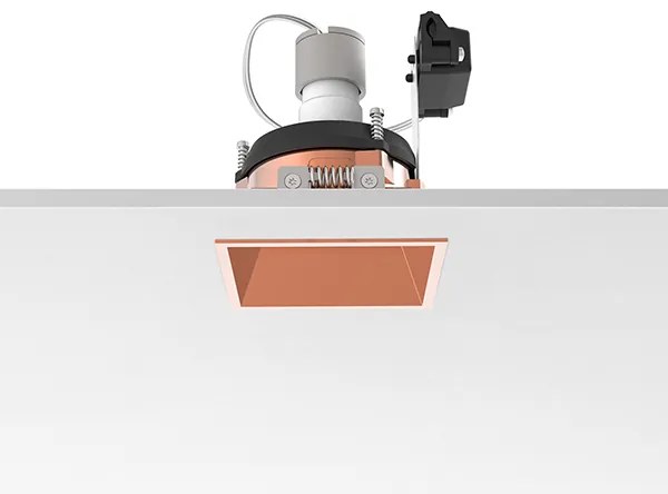 Flos 03.4213.CU Easy Kap 80 Square Adjustable, měděná bodovka, 1x max50W PAR16, 8x8cm