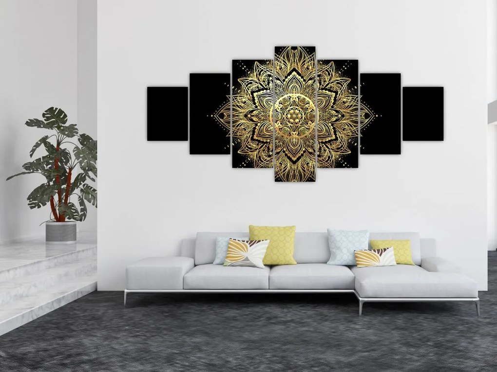 Obraz - Mandala bohatství (210x100 cm)