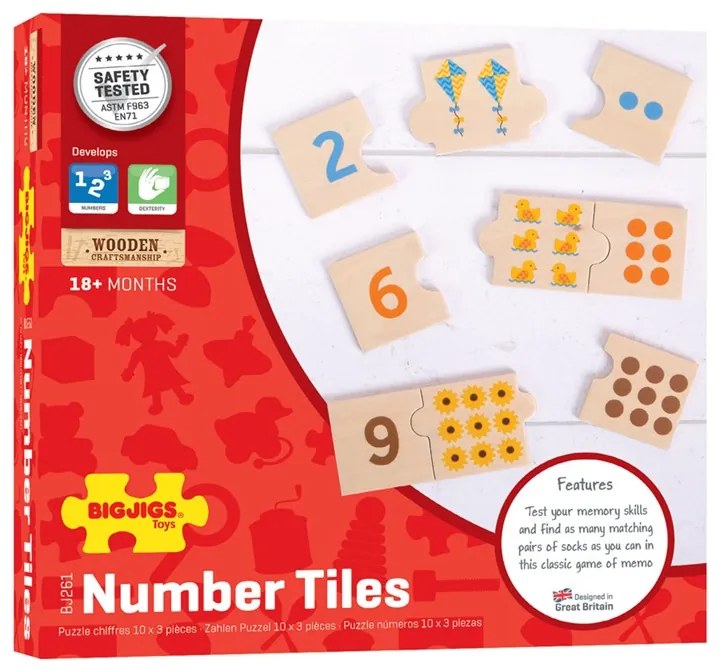 Bigjigs Toys Edukativní puzzle počítání